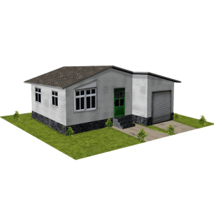 House - White Wood - Model Buildings